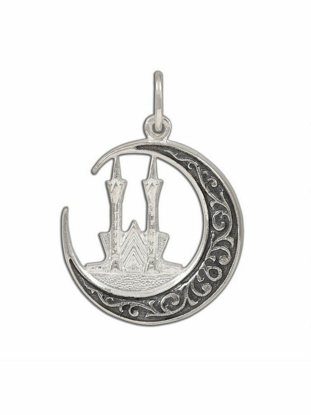 Подвеска, серебро, 925 проба, чернение