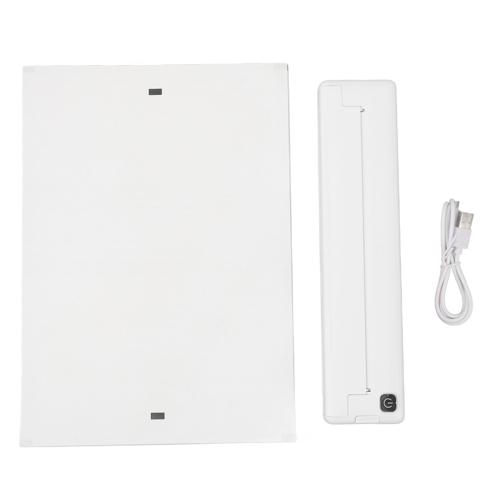 Портативный принтер A4 без чернил, термочувствительный, Bluetooth, белый