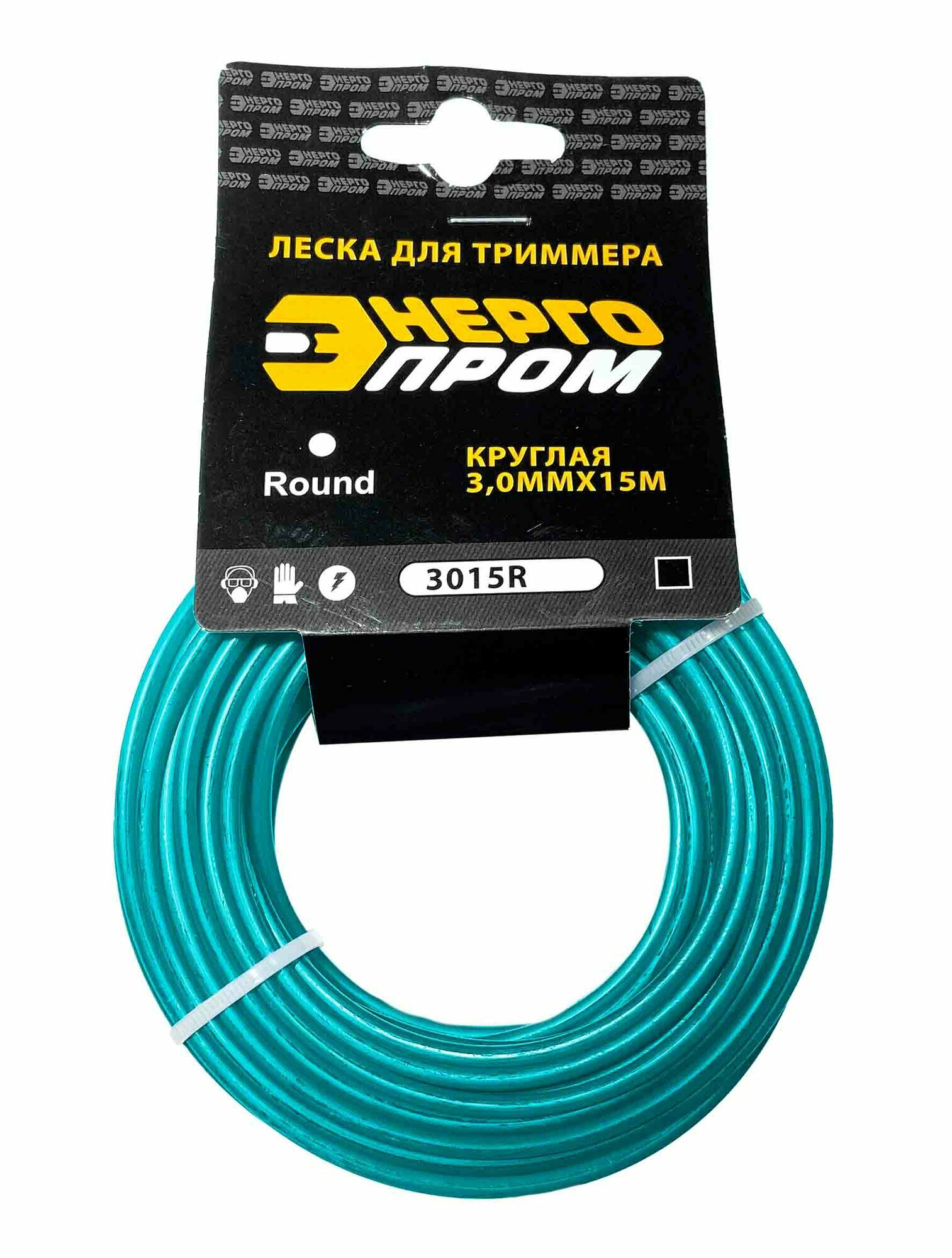 Леска Энергопром, круглая, для триммера, диаметр 3.0мм, длина 15м