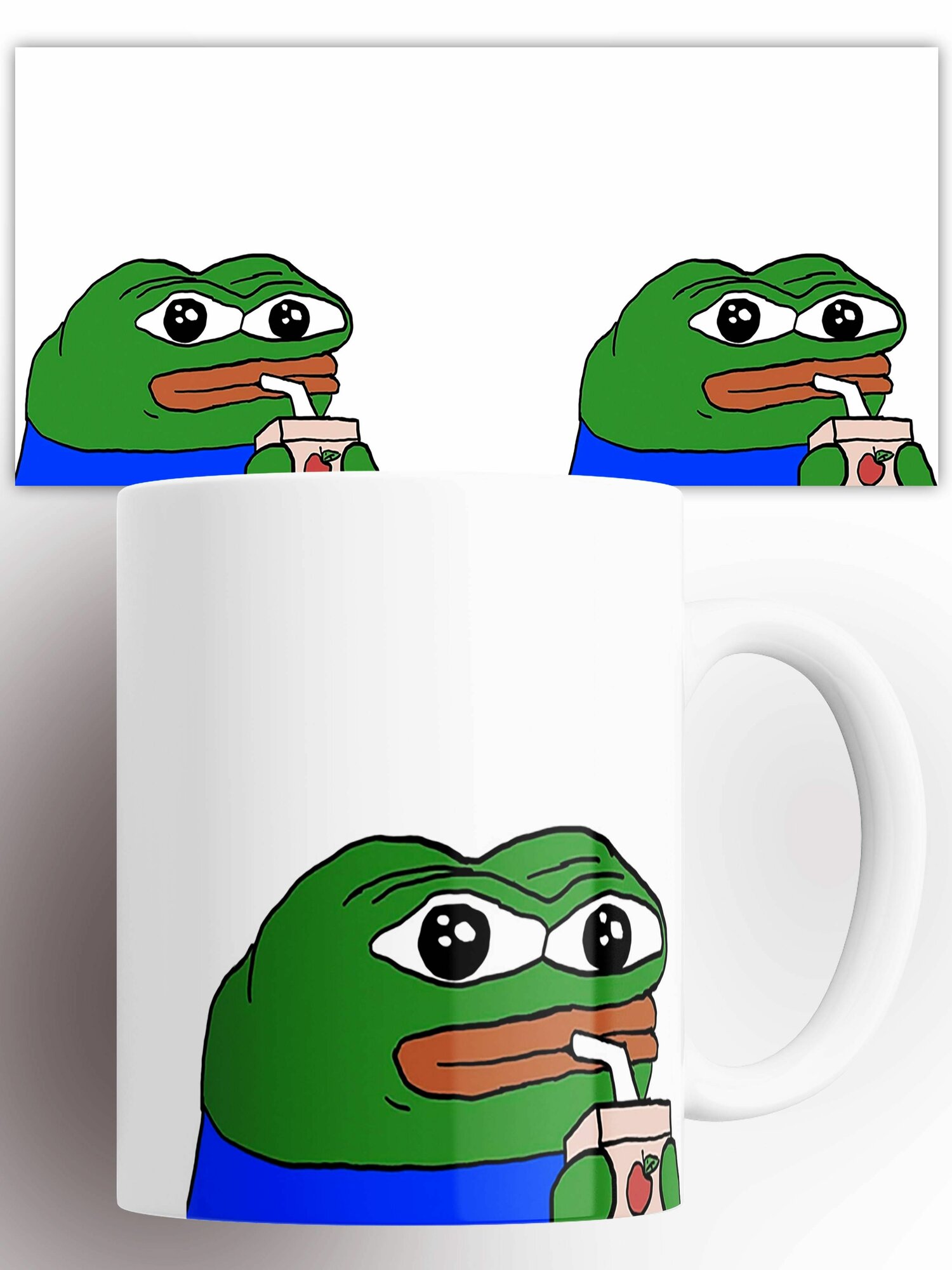 Кружка мем Лягушка Пепе 330 мл