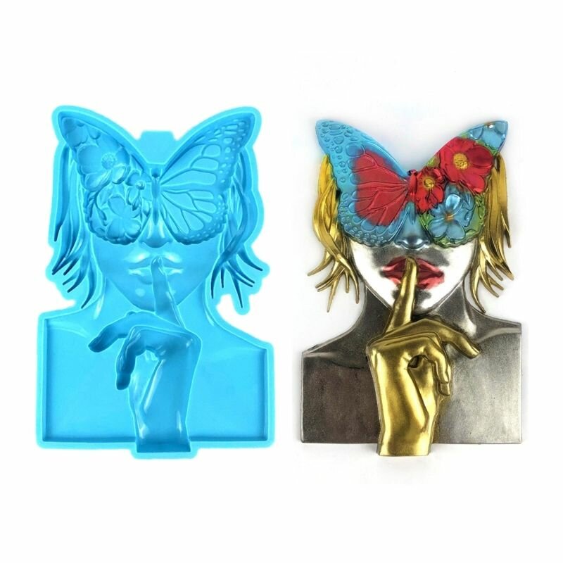 Силиконовая форма для создания объемной бабочки beauty -синий