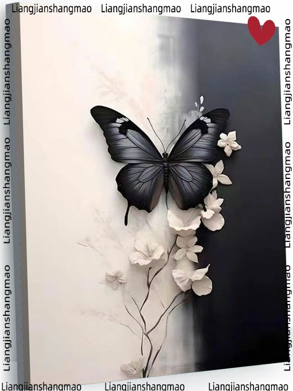 Уникальный артнабор бабочек 40х50 с холстом на подрамнике для рисования по номерам