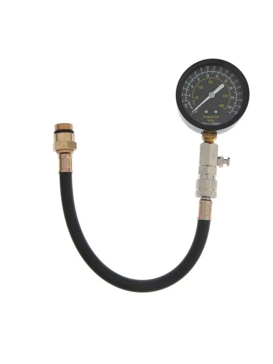 Компрессометр сервис ключ, 77781, G-320 HD, с гибким шлангом, механический