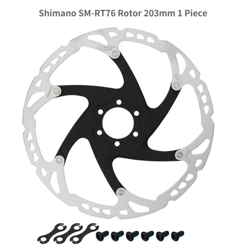 Дисковый ротор Shimano XT SM-RT76 6-х отверстий 203mm Bulk