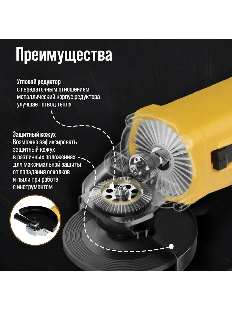 Многофункциональная УШМ Тундра 400 Вт 115мм