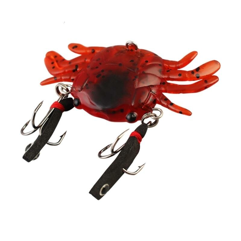 Искусственные крабы для рыбалки, красный - Большой