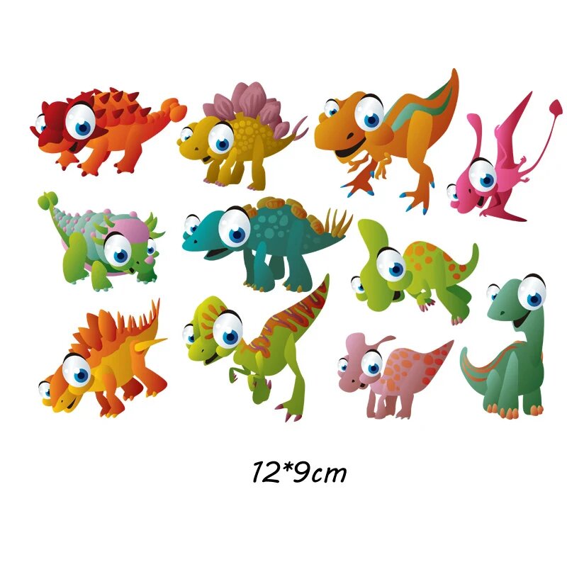 Термопереносные наклейки с животными 12x12см J-176-15