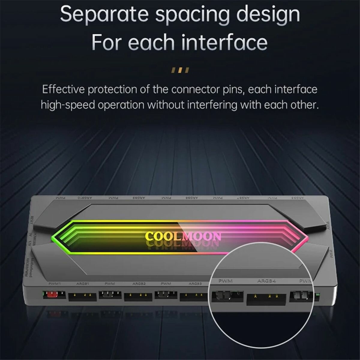 22 В 1 5 3-Контактный ARGB И ШИМ-Концентратор Контроллер ШИМ-Вентилятор Белый