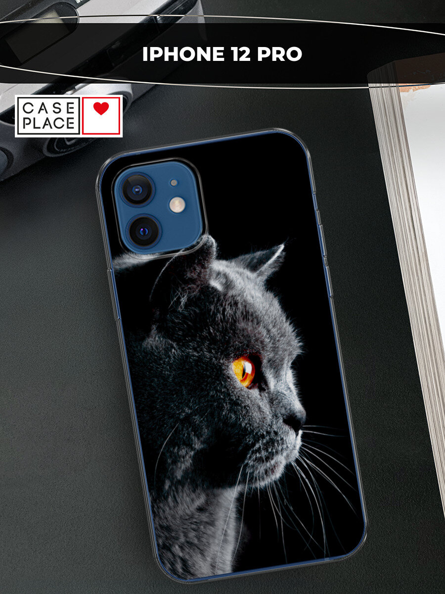 Чехол на Apple iPhone 12 Pro / Айфон 12 Про с принтом Благородный кот британец