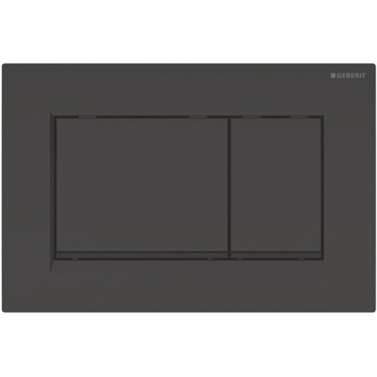 Клавиша смыва Geberit Sigma30, двойной смыв: черные, черный матовый
