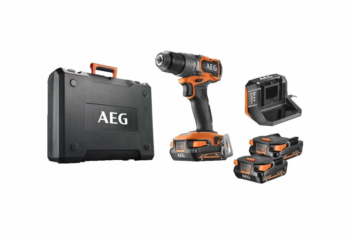 AEG 18В Ударная дрель-шуруповерт BSB18SBL2-202C 4935480058