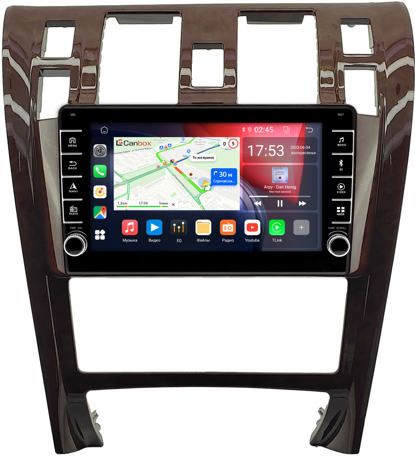 Штатная магнитола Canbox BGT9-0302 для Hyundai Terracan 2001-2007 (под дерево) 2/32 Android 10 (IPS, DSP, CarPlay)