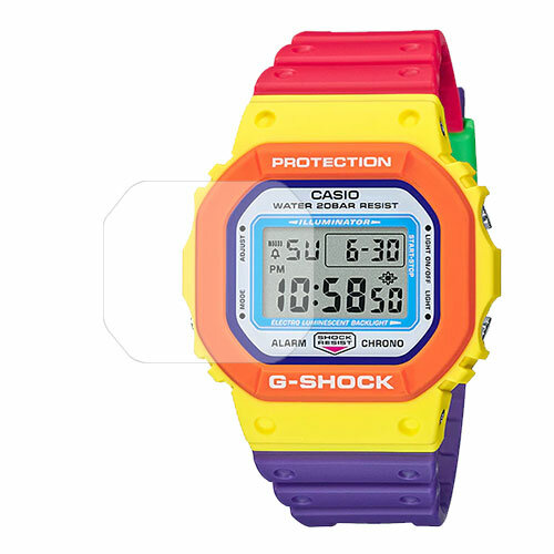 Скрин Мобайл защитный экран для часов Casio DW-5610DN-9 из гидрогелевая плёнка прозрачная