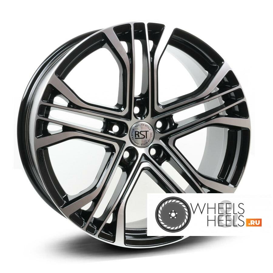 Диск автомобильный литой RST R029 19x8.5 5x120 et30 dia66.1 Черный с полированной лицевой поверхностью