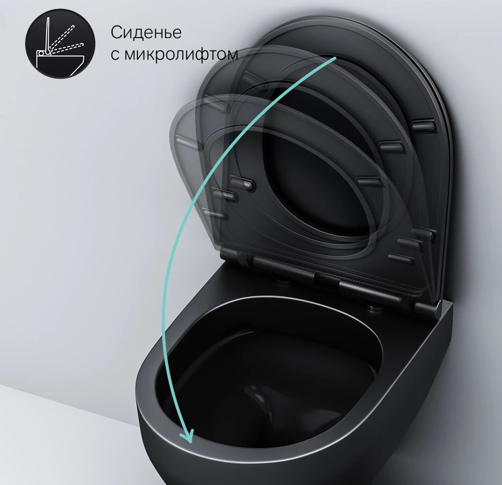 Унитаз подвесной Am.Pm Spirit V2.0 C701700MBSC