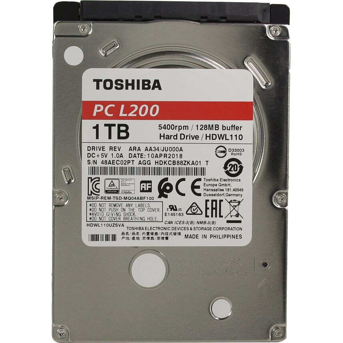 Toshiba L200 HDWL110UZSVA