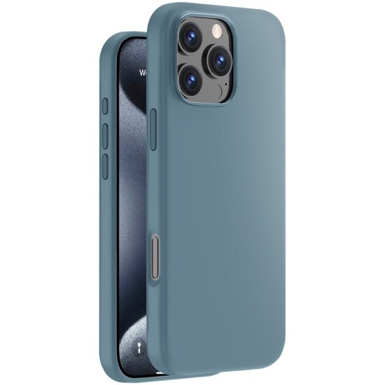 Чехол Deppa для Apple iPhone 16 Pro, Liquid Silicone, Magsafe, темно-зеленый