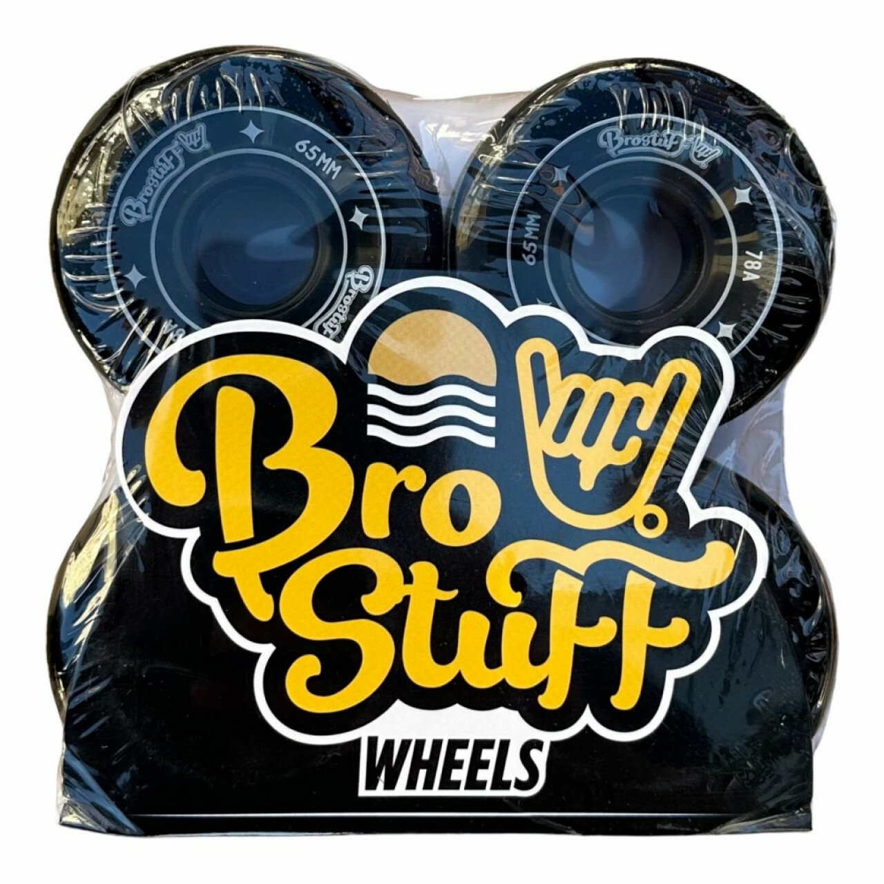 Колеса для скейтборда Bro Stuff 78A - Black 65мм