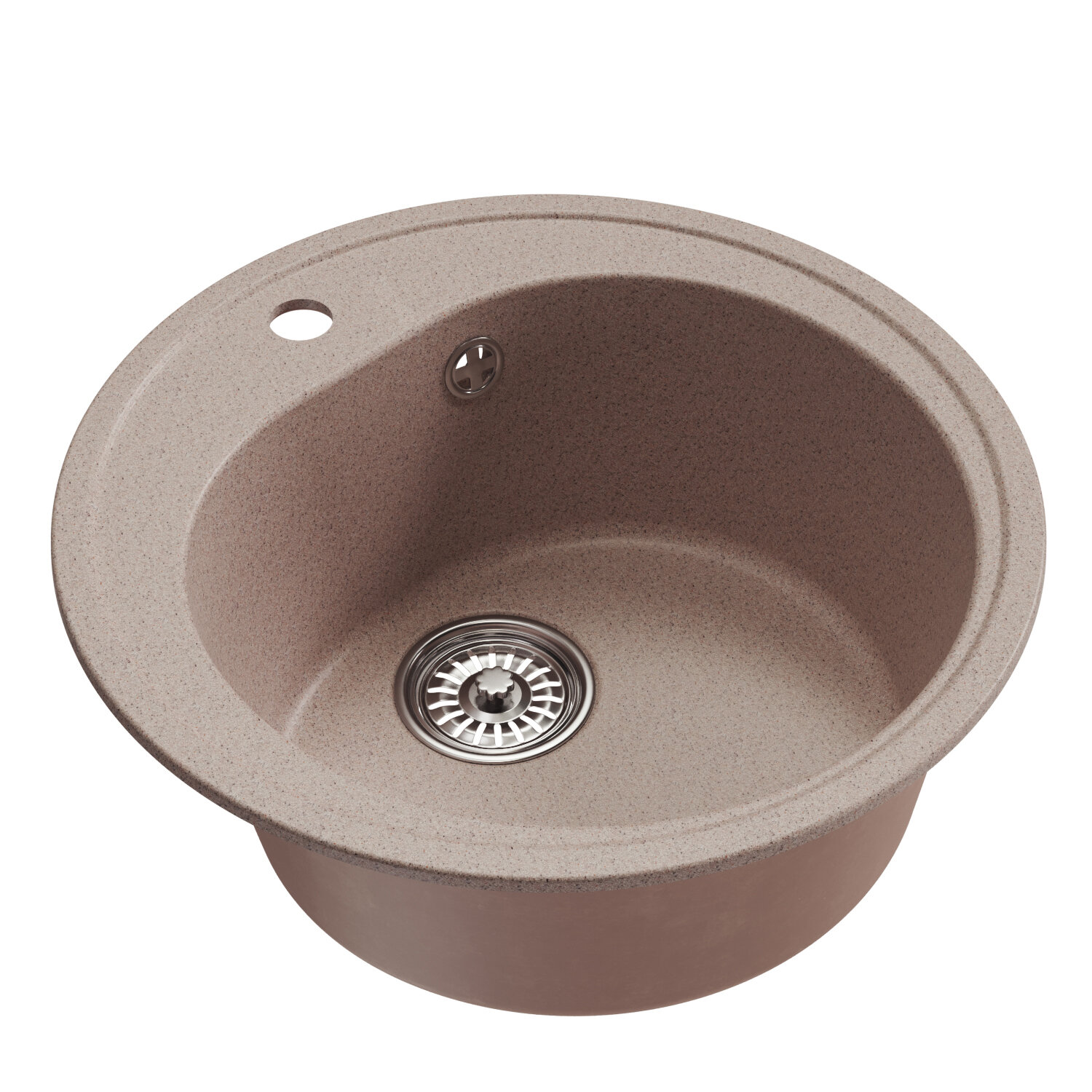 Мойкa MIXLINE ML-GM11 круглая песочная (302) 500мм (глуб. чаши 180) NEW (551819)