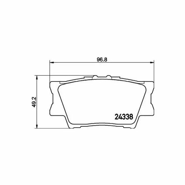 Колодки тормозные дисковые зад NISSHINBO - NP1016