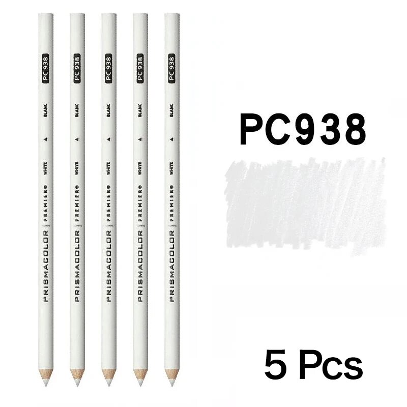 PRISMACOLOR Premier цветные карандаши черный, белый Белый, PC-938-5Pcs