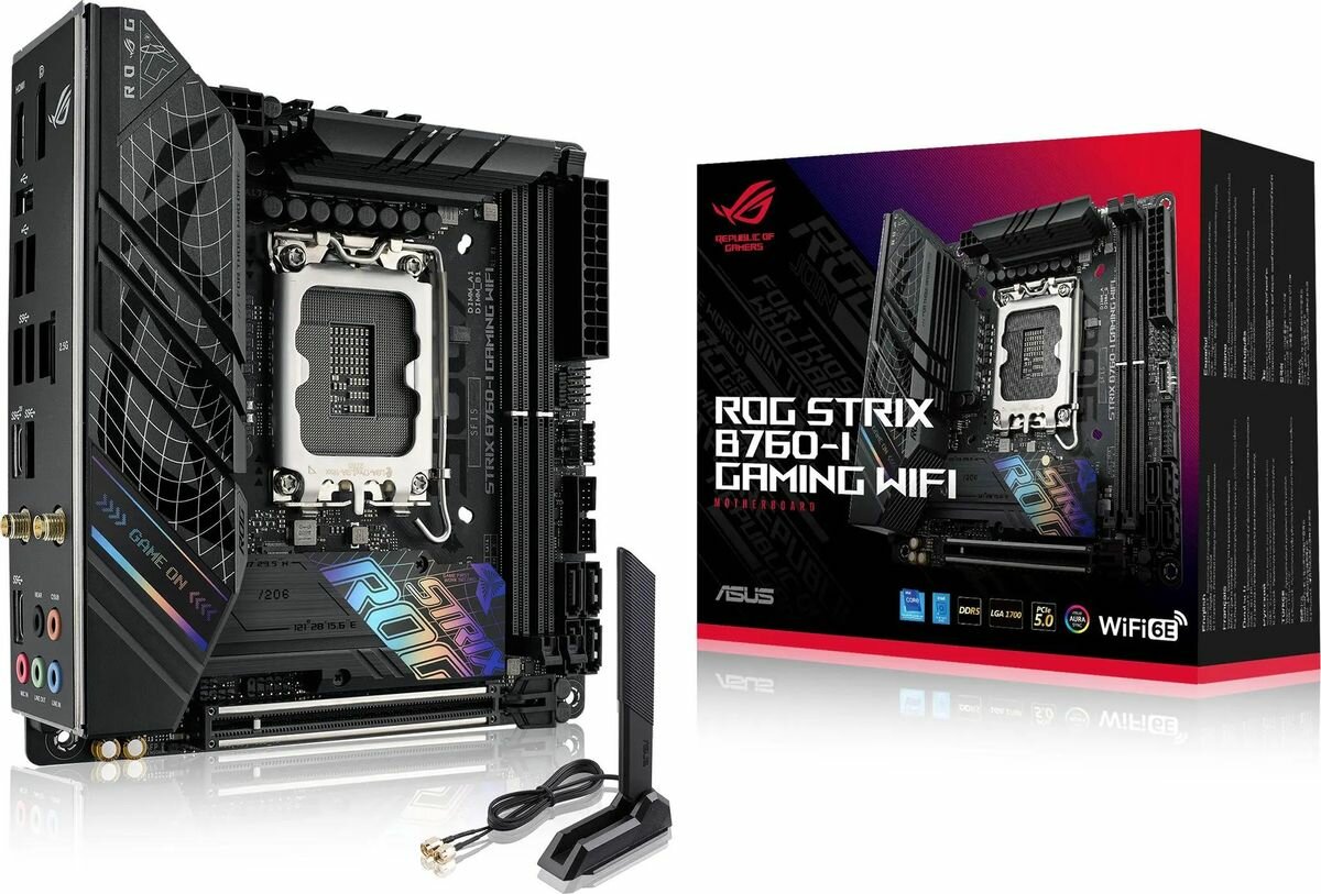 Материнская плата ASUS ROG STRIX B760-I GAMING WIFI LGA 1700 DDR5