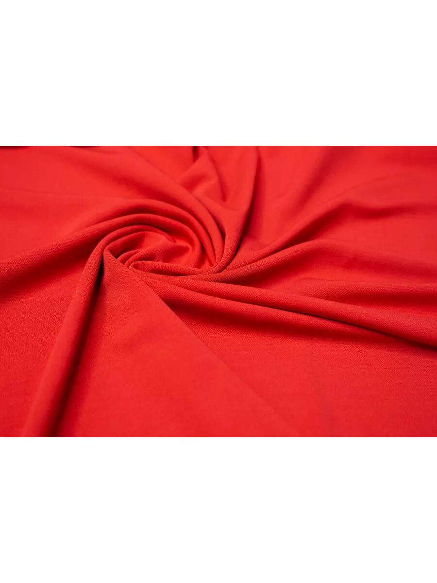 Трикотаж холодный ярко-красно-оранжевый