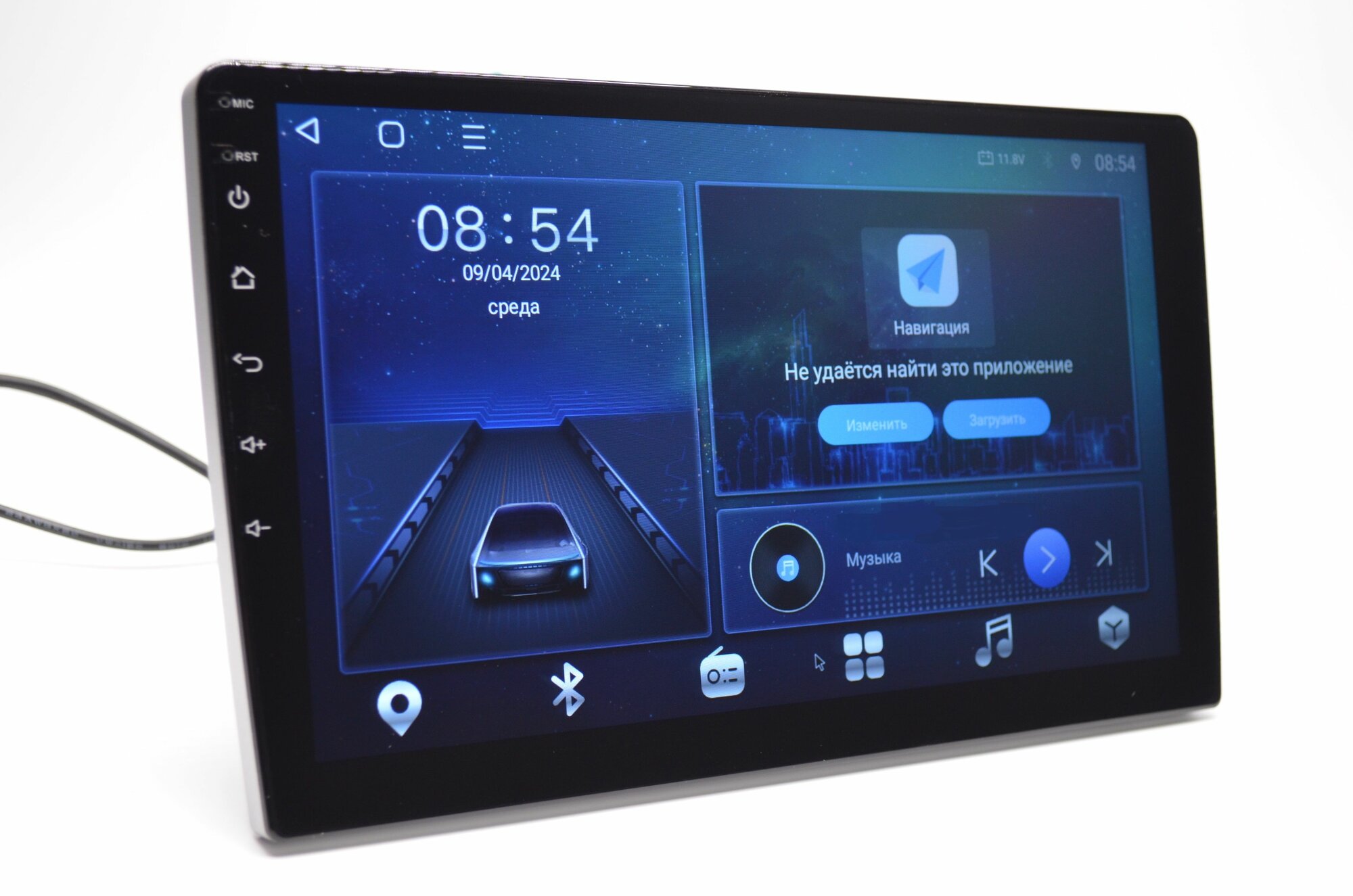 Штатная магнитола 2Din 10 дюймов TS18 8 ядерная 4/64 для переходной рамки 10 дюймов