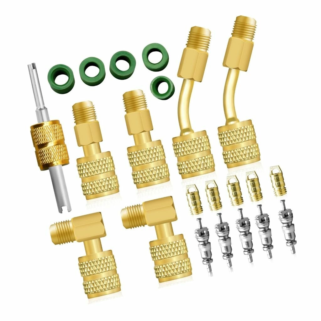 Набор адаптеров R410A, разделенный комплект, прямые адаптеры, инструменты для ремонта кондиционеров, идеально подходят технических специалистов