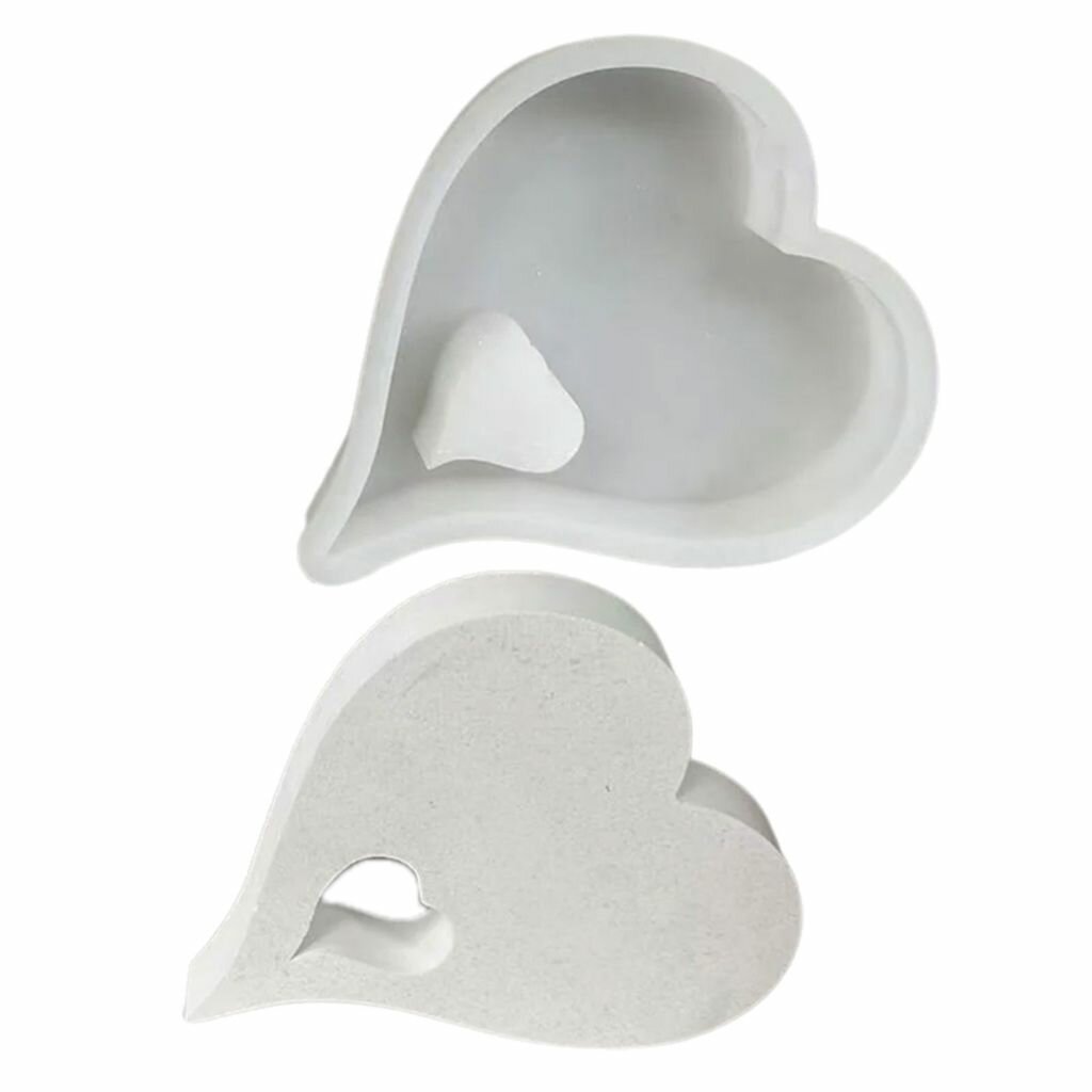 Формы из смолы в форме сердца для изготовления мыла, шоколадной помадки, украшения комнаты, подарок на День Святого Валентина