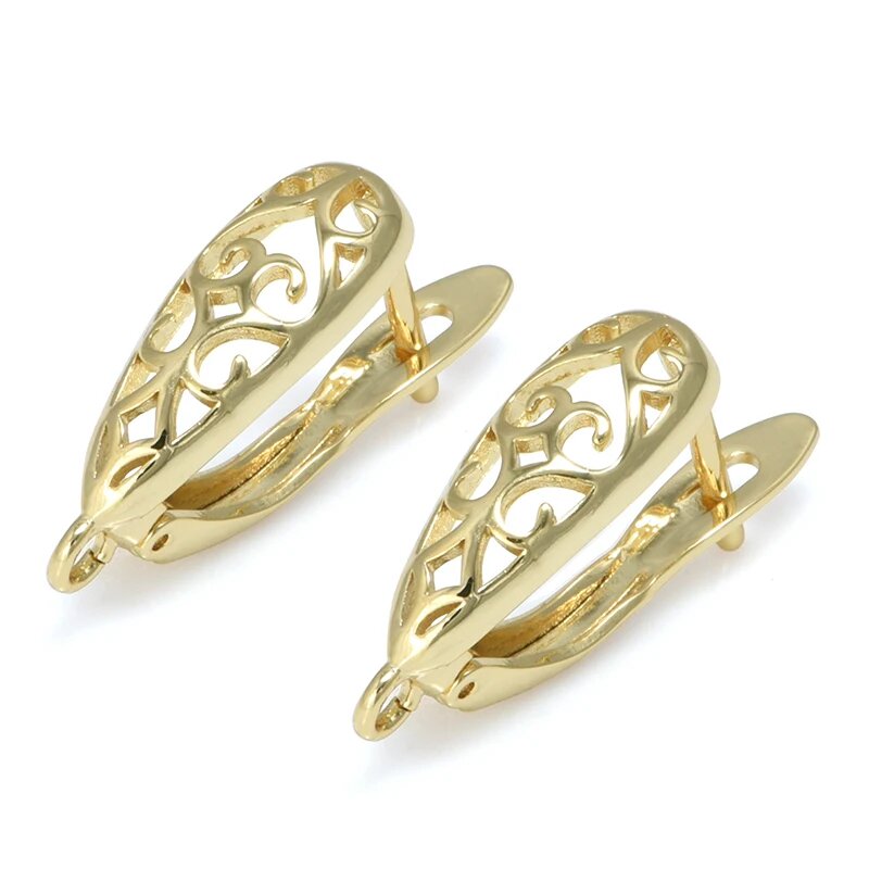 Латунные крючки для сережек YANASI серебристого цвета Gold