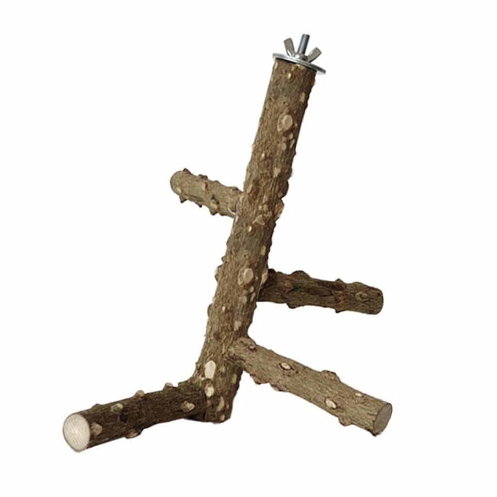 Игрушки для домашних животных, Игрушка для попугаев с вращающейся подставкой из дерева перца - S