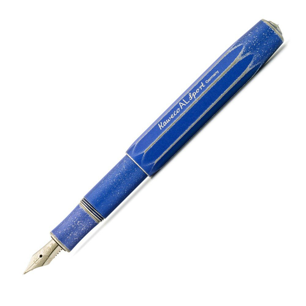Ручка перьевая KAWECO AL Sport Stonewashed F 0.7мм синий