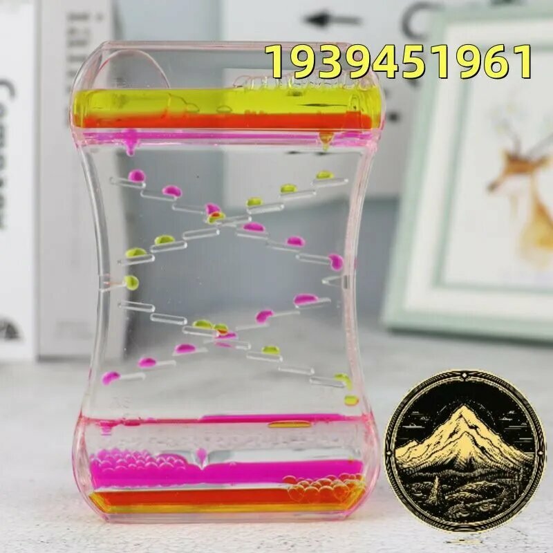 Жидкие часы антистресс, успокаивающий релаксант, Гелевые песочные часы, Антистресс с Волной в Жидкости