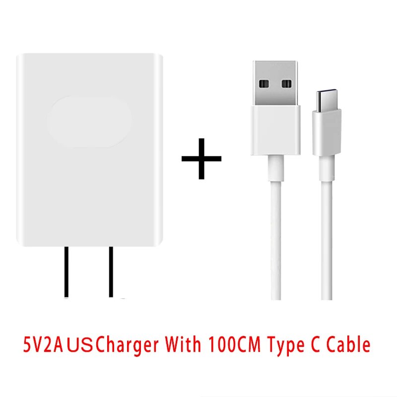 Оригинальное настенное зарядное устройство 5 В, 2 А, США, ЕС, кабель Micro USB Type-C, зарядка для HUAWEI P 8, 9, 10, 20, Mate 10, 20, 30 Lite, Honor 8x, 7x, Y 9, 7 US With Type C