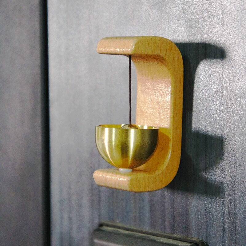 Деревянный дверной колокольчик, магнитный дверной колокольчик, домашнее украшение,