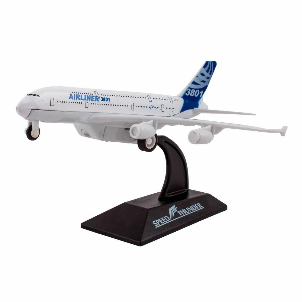 Металлический Самолет на подставке (14 см)