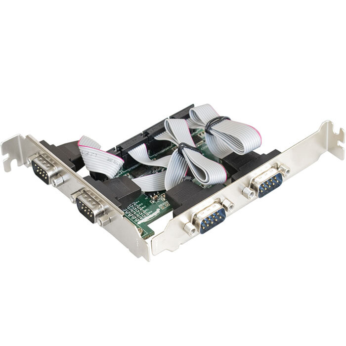 PCI-E RS232 контроллер на 4 COM порта 9M ExeGate EXE-310 чип CH384L