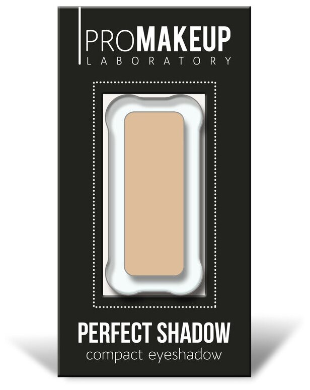 PROMAKEUP laboratory Тени для век компактные "PERFECT SHADOW", 4.3 г, 01 светло-бежевый / сатиновый