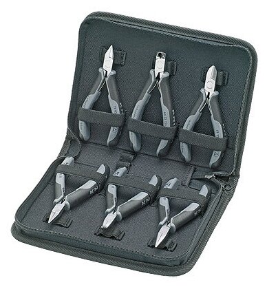 Набор ESD инструмента для электроники, в футляре, 6 пр. Knipex KN-002017