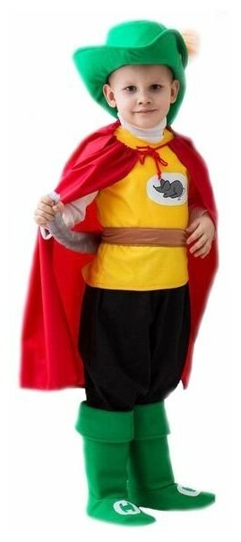 Карнавальный костюм КОТ В сапогах малый, 3-5 лет, Бока