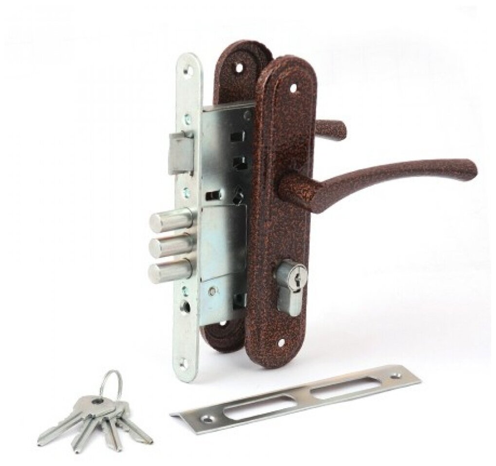 Врезной замок зенит Омега-ЗВ4.2.01 медь 20737