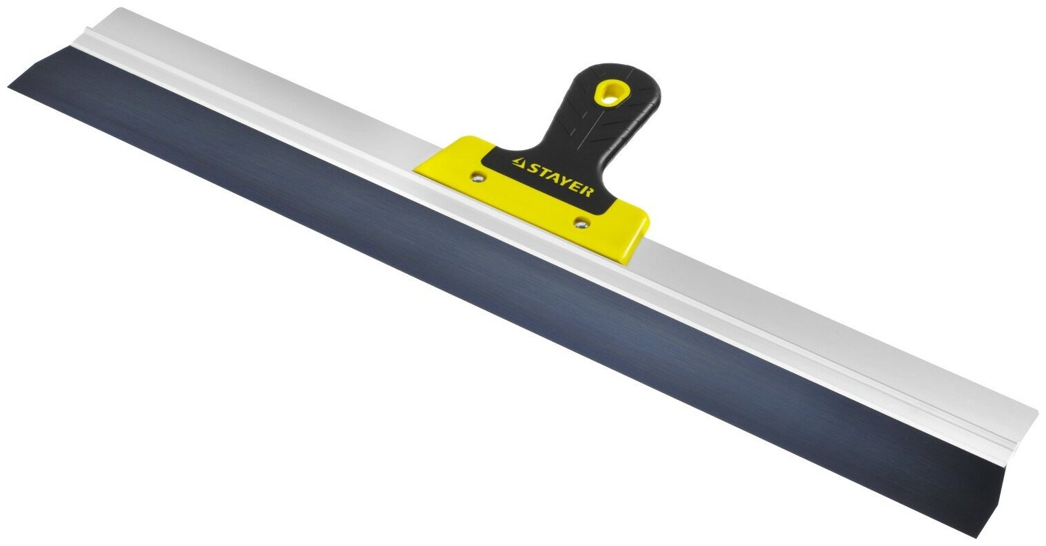 STAYER ProFLat 600 мм, усиленная алюминиевая направляющая двухкомпонентная ручка, анодированный, Фасадный шпатель, PROFESSIONAL (10045-60)