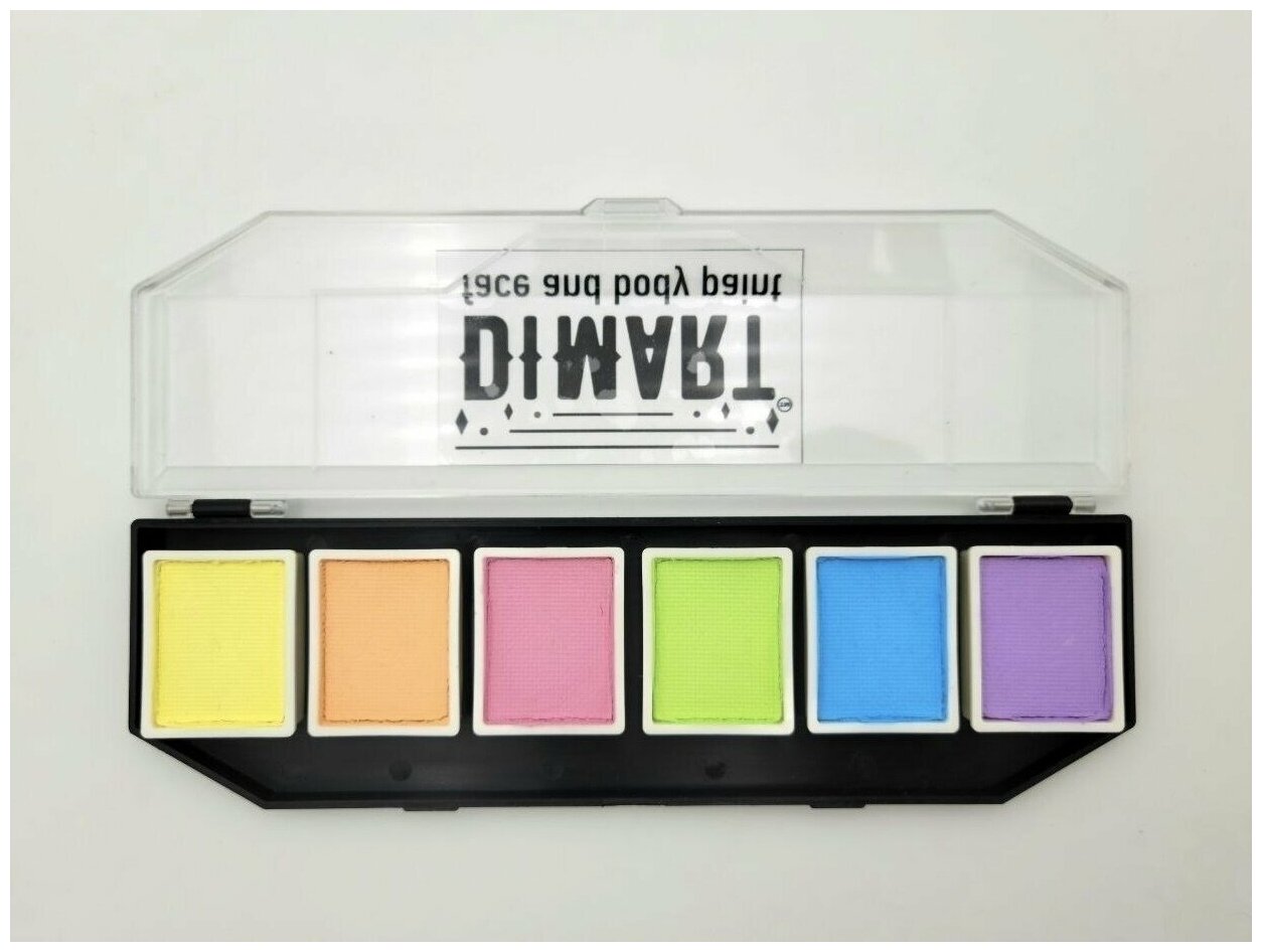 Палетка 'DIMART' пастельные цвета по 10 грамм.