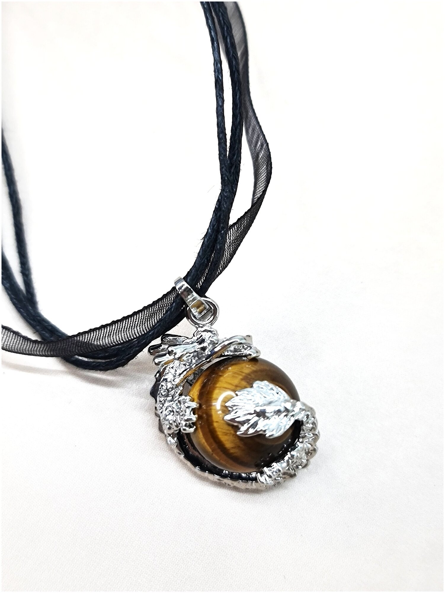 Колье ENJOY Украшения из камней, тигровый глаз