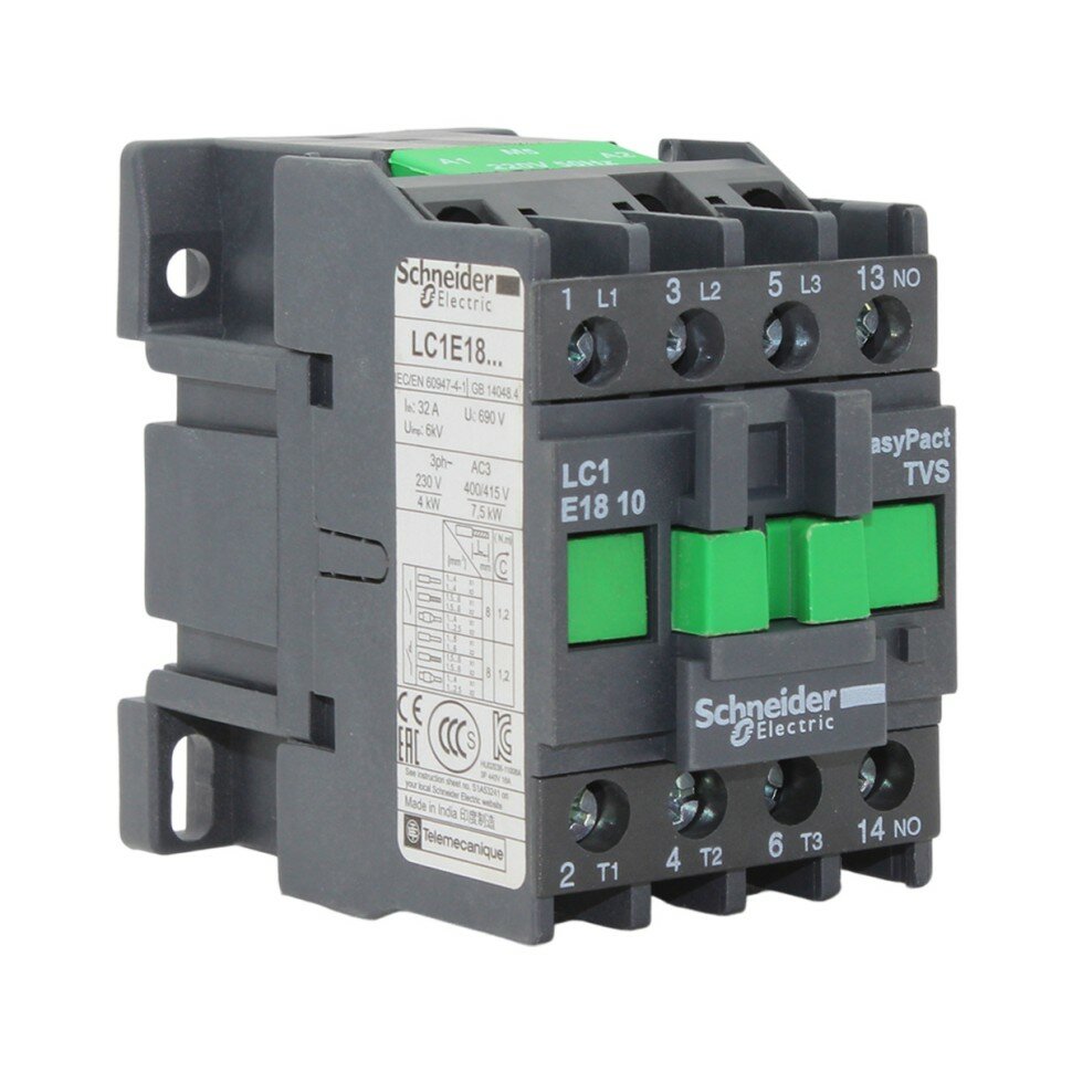 Schneider Electric LC1E1810M5 Контактор (Катушка 220V 50Hz)