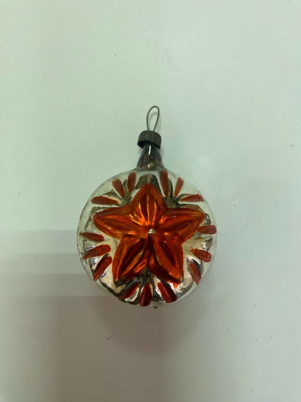 Игрушка на елку Медальон "Звезда" Винтаж из СССР