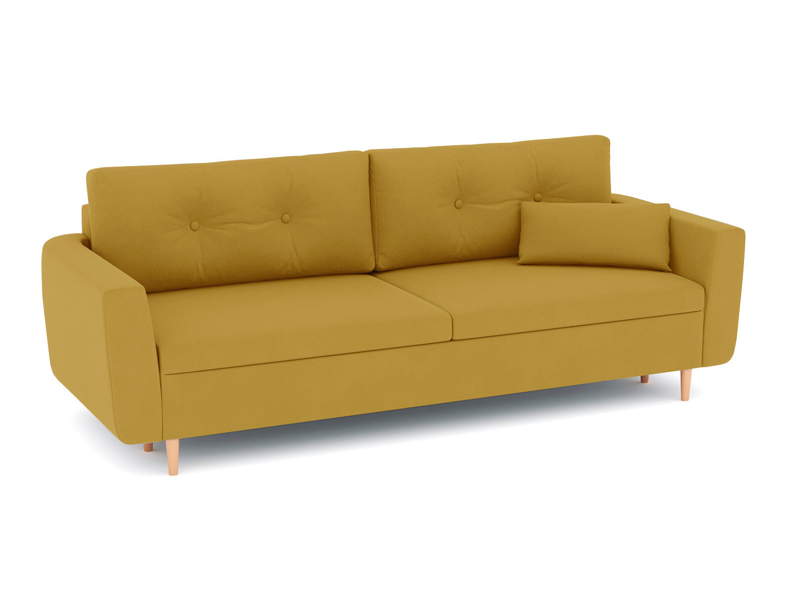 Диван прямой Норфолк, Горчичный