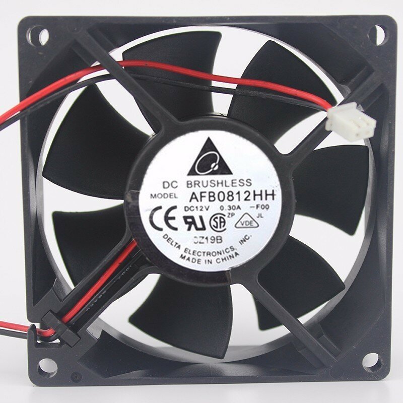 Delta AFB0812HH 8CM 80*80*25MM 8025 DC 12V 0.30A 2P OR 3P Server Inverter Вентилятор охлаждения