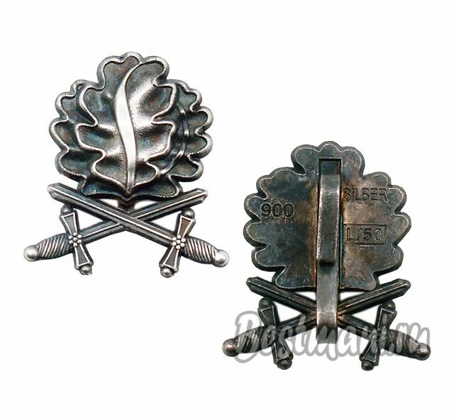 Дубовый лист с мечами к Рыцарскому железному кресту, реплика сувенирная копия, ордена медали и награды